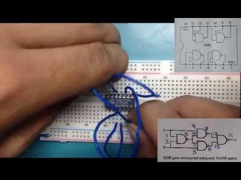 EX-OR GATE USING NAND GATES EXPERIMENT - YouTube
