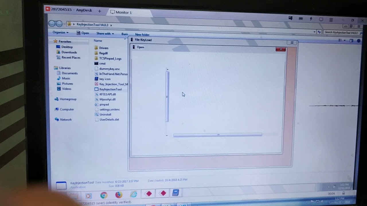Pinpad Key injection Verifone - YouTube