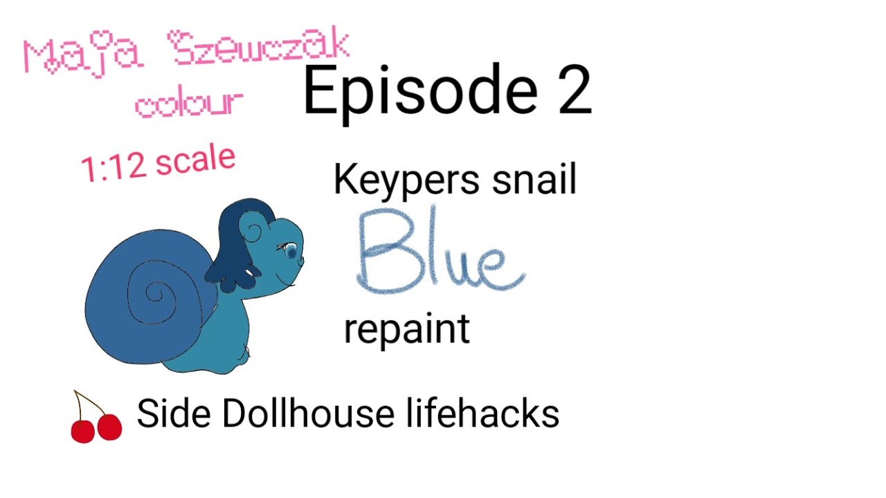 I gave a Keypers snail a blue version repaint - YouTube