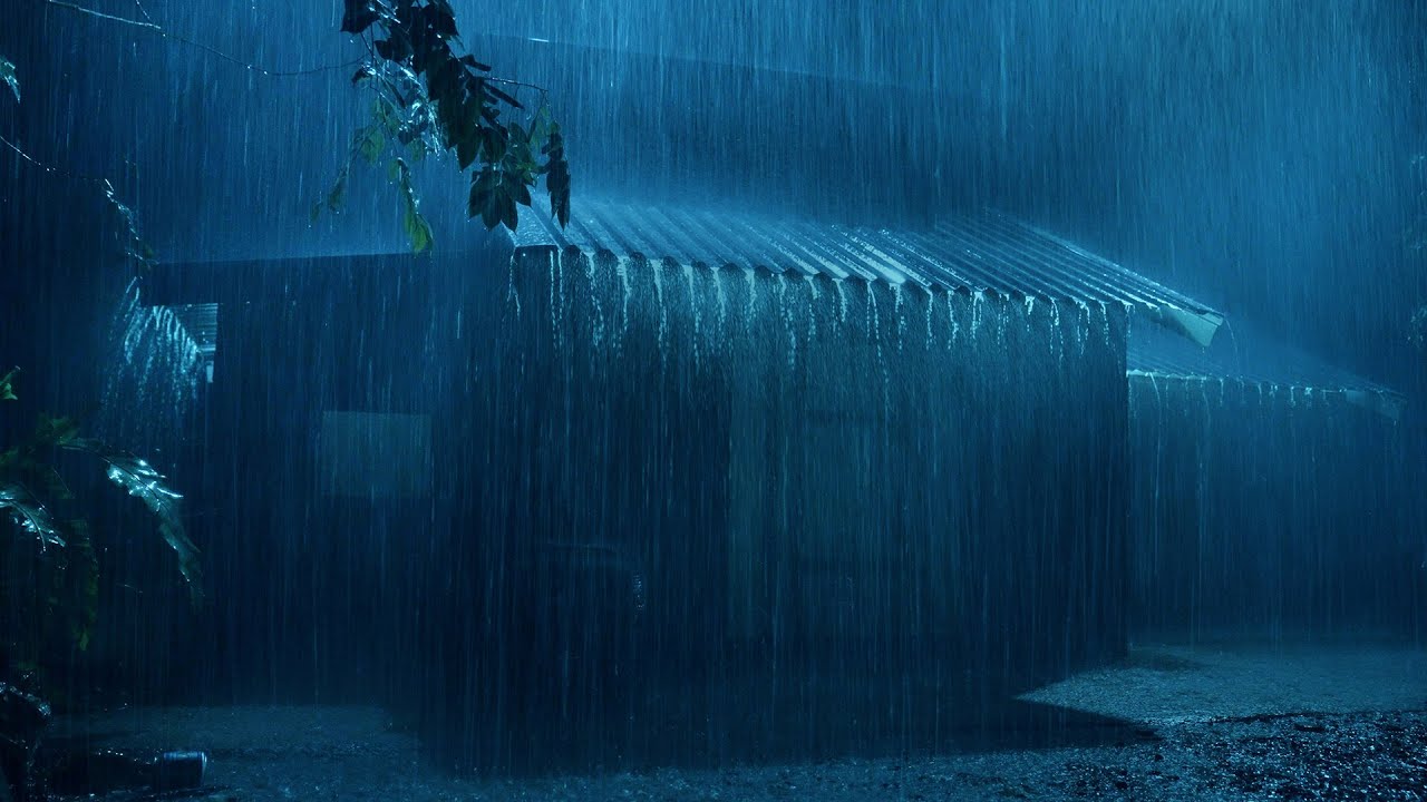 Windy Rain and Thunder Sound - Heavy Rain with Thunder - 3 Hours Rain ...