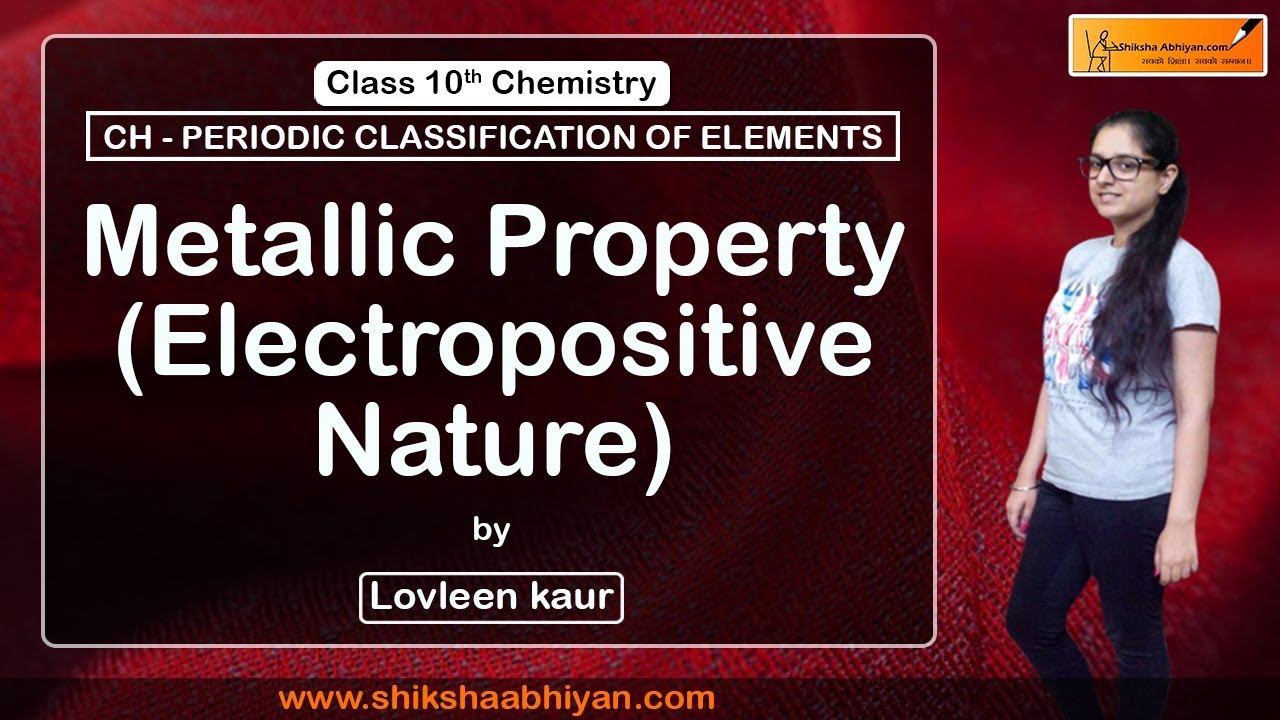 Metallic Property (Electropositive Nature) - YouTube