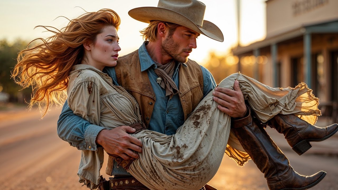 She Was Tossed From A Runaway Wagon, The Cowboy Caught Her In His Arms ...