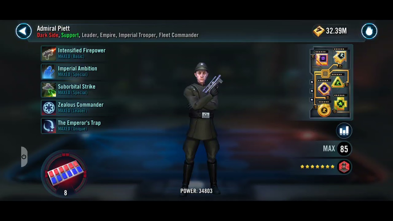 SWGOH Malevolence vs 7 star all Relic 8 Executor squad (post nerf ...