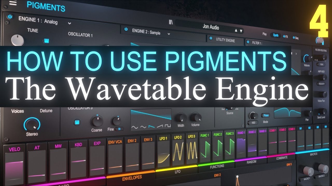 The Wavetable Engine PART 4 | Arturia Pigments 3.5 Tutorial - YouTube