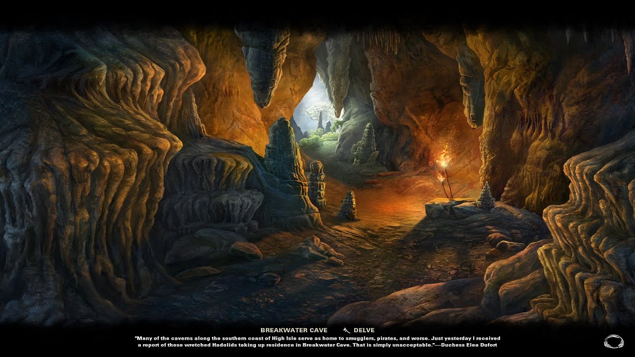 Auldjohn ESO High Isle Of Knights and Knaves - "Breakwater Cave" - YouTube