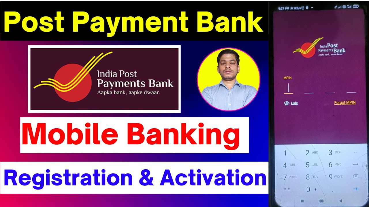 India Post Payment Bank Mobile Banking Registration & Activation - YouTube