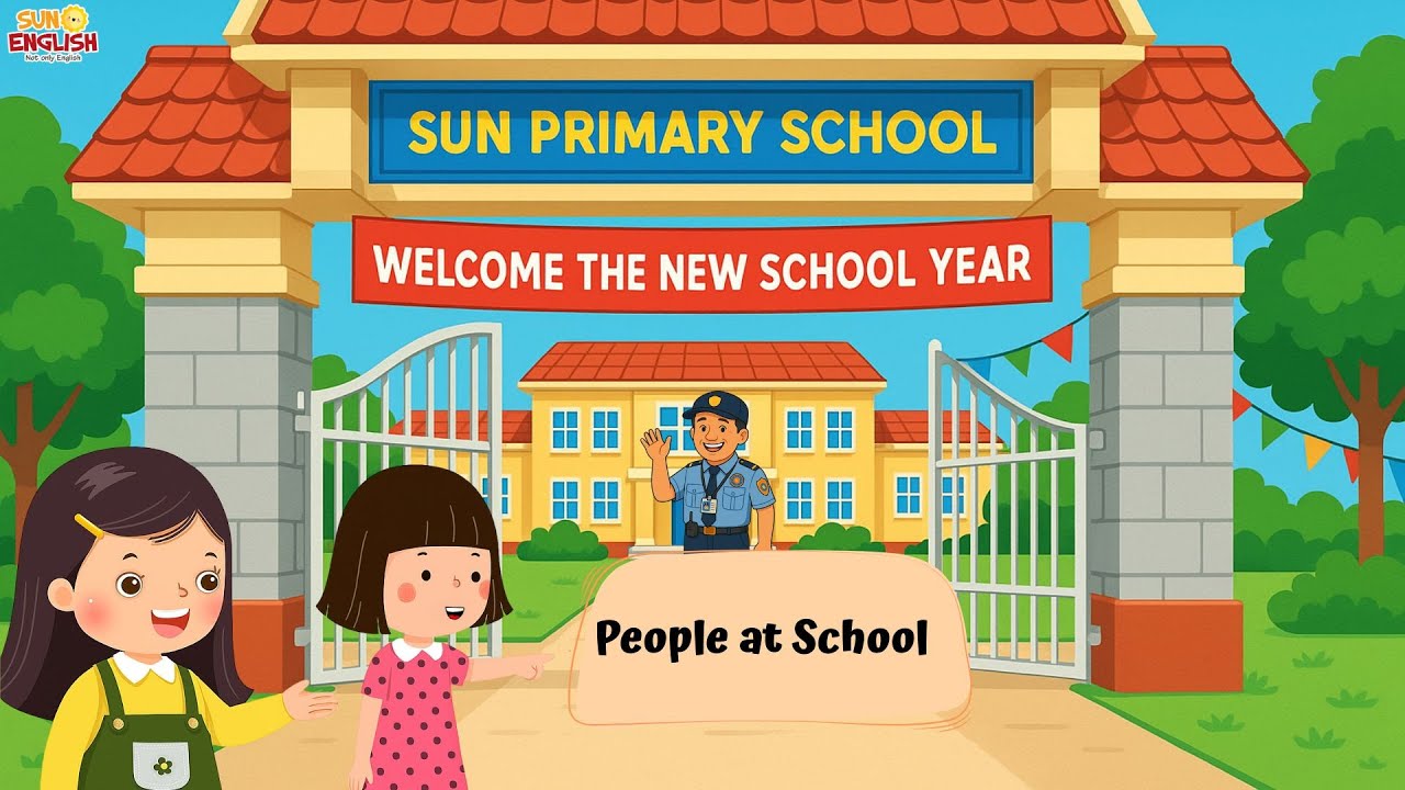 People at School | English Conversation for Kids | What is He/She Like ...