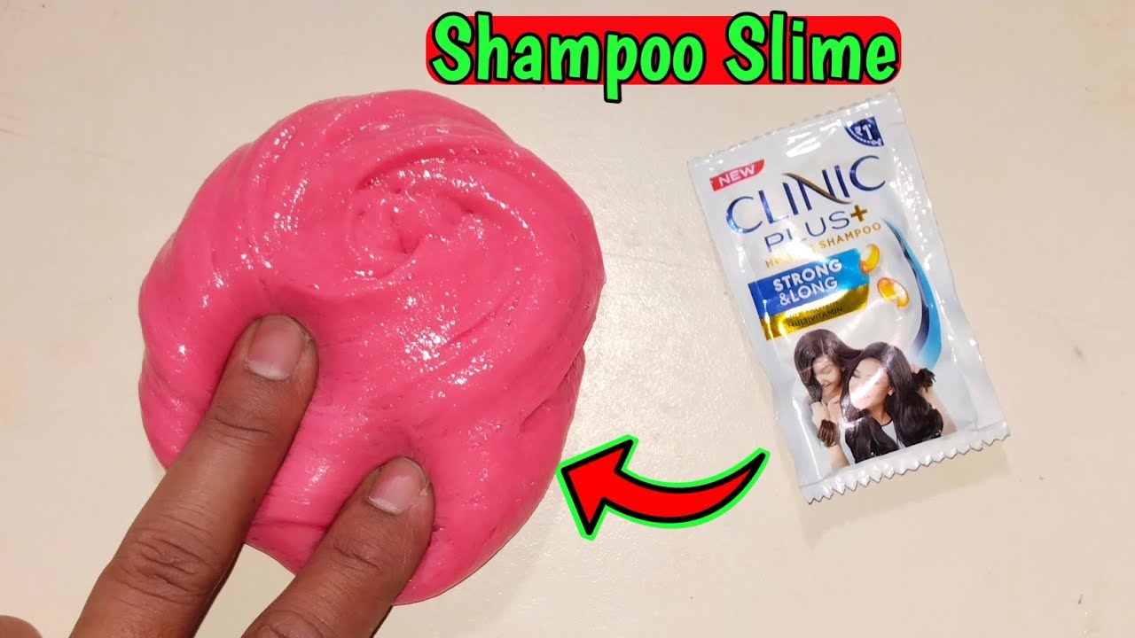 How to make slime with shampoo l How to make slime at home with shampoo ...
