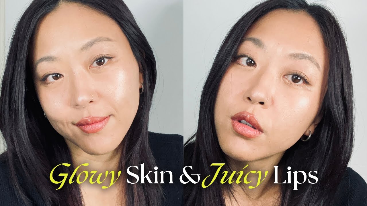 Everyday Glowy Skin & Juicy Lips Makeup Tutorial - YouTube