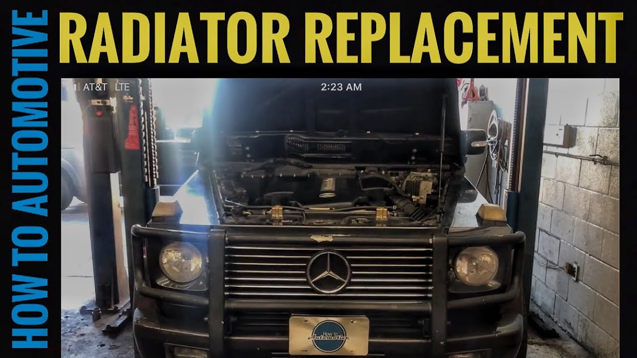 How To Replace The Radiator On A Mercedes G500 - YouTube