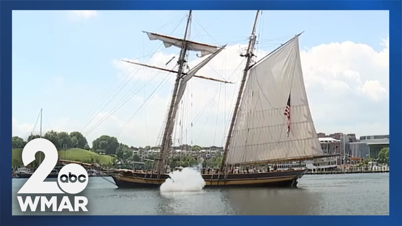 The Pride of Baltimore II sets sail - YouTube