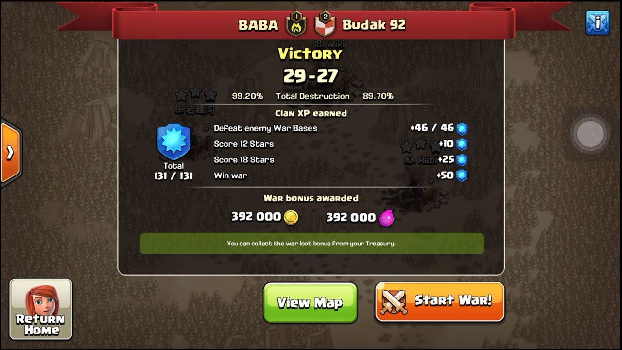 BABA Clan vs Budak Clan - Clash of Clan - Clan War - YouTube