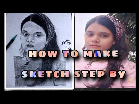 how to make sketch step by step #art by manish kumar - YouTube