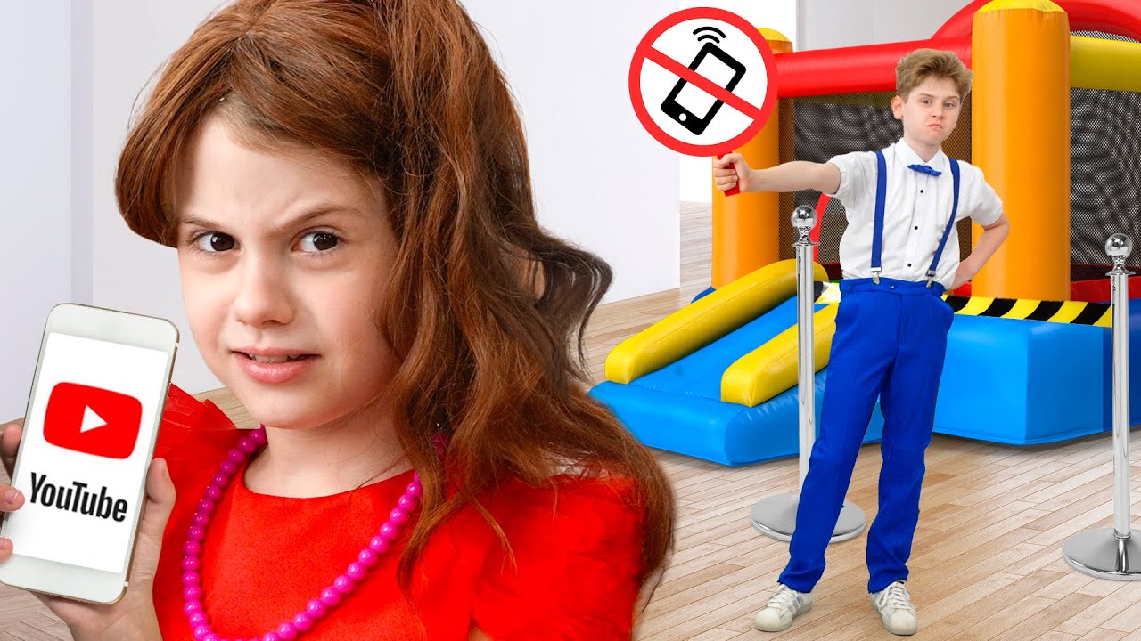 Eva and Friends learn Safety rules on the stair slides for kids - YouTube