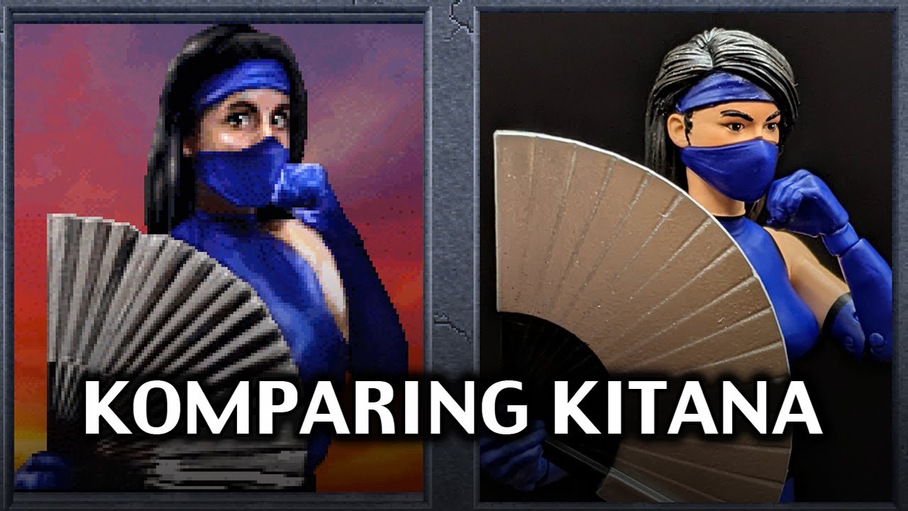 Detailed Comparison! Mcfarlane Toys Mortal Kombat Klassic Kitana Action ...