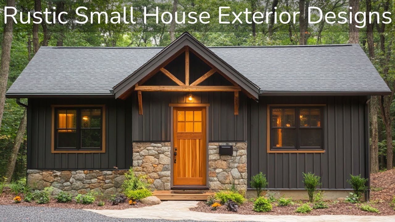 Rustic Small House Exterior Designs for Charming Homes! - YouTube