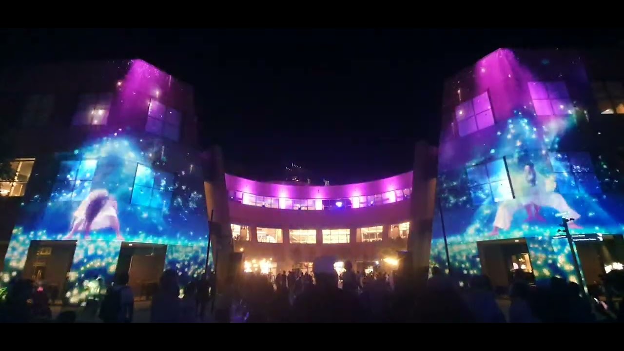 Light show Dance festival Esplanade Oct 22 - YouTube