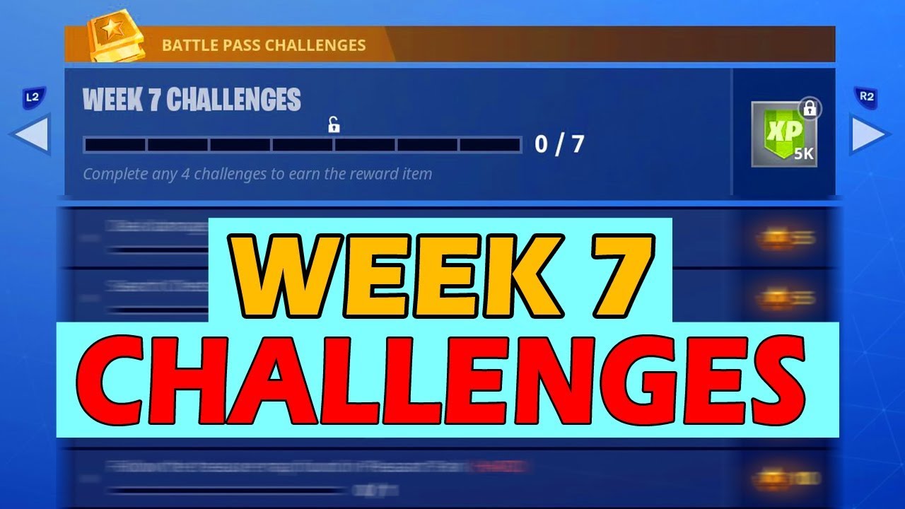 ALL FORTNITE WEEK 7 CHALLENGES! Battle Pass Full Easy Guide Pleasant ...