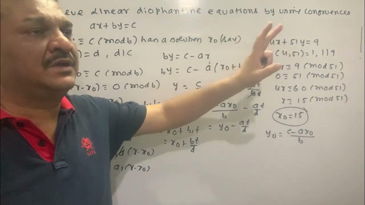 Solve Linear Diophantine Equations By Using Linear Congruence | Lecture ...