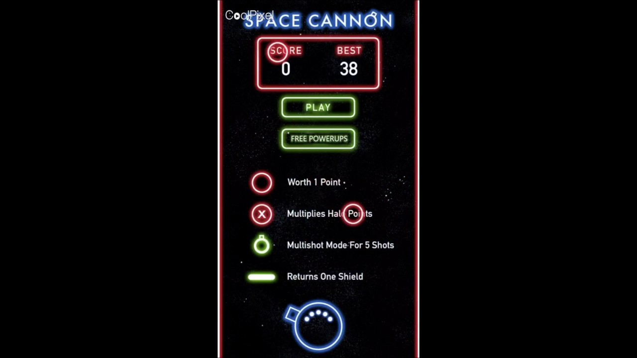 لعبة Space Cannon الرائعة - YouTube