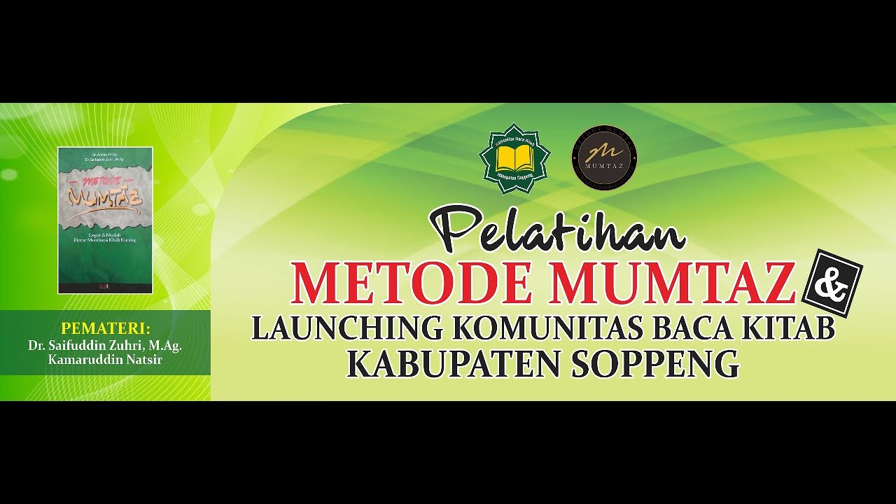 Pelatihan Metode Baca Kitab Kuning MUMTAZ Part 1 - YouTube