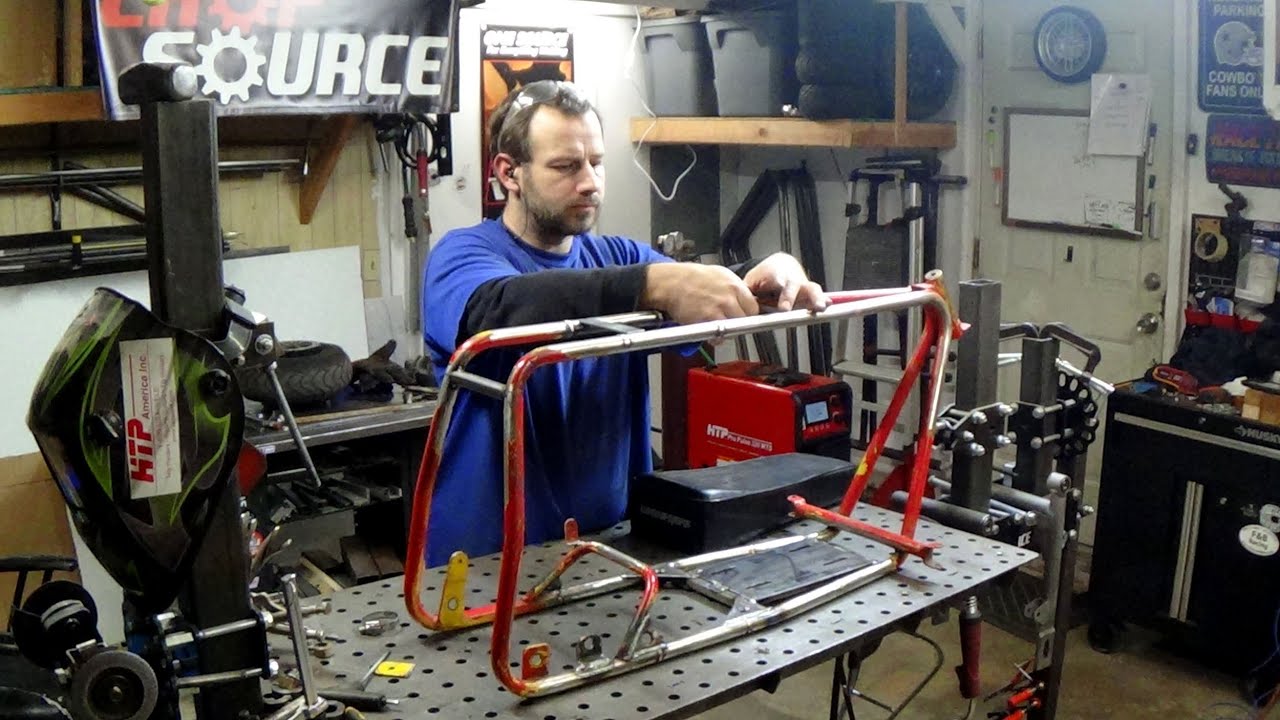 How to extend your minibike frame! Doodlebug db30 frame stretch. - YouTube