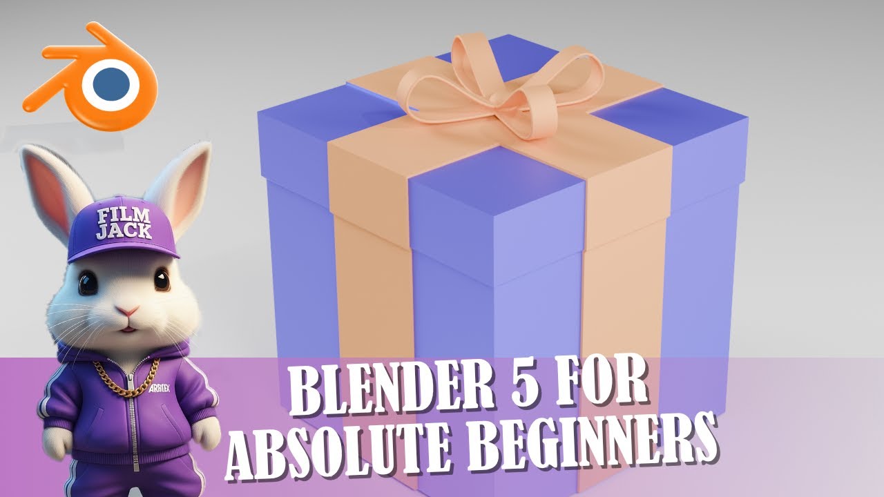 Blender 5 For Absoulute Beginners Making a Gift Box - YouTube