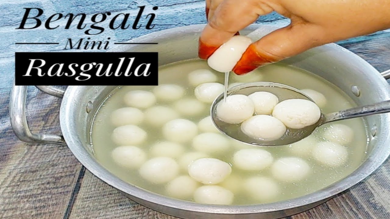 মিনি রসগোল্লা তৈরির রেসিপি | Mini Rasgulla Recipe | Bengali Rasgulla ...