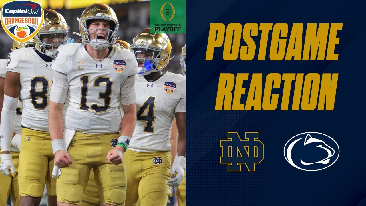Notre Dame football vs. Penn State postgame reaction | IRISH WIN 27-24 ...