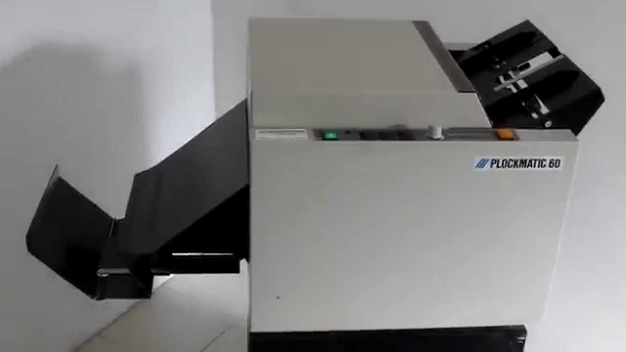 Plockmatic 60 booklet maker - For sale - YouTube