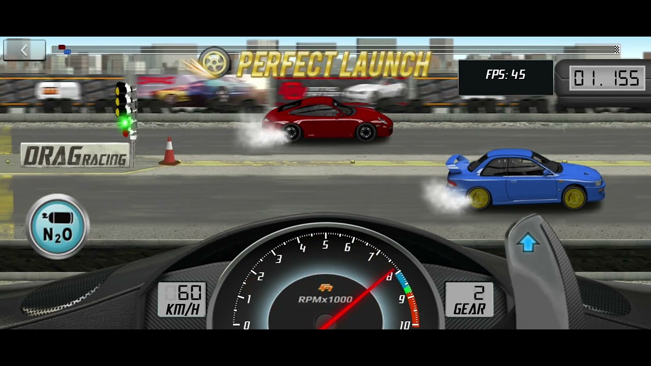 Drag Racing Subaru Impreza STi P1 Level 4 1/4 Mile Tune [9.296] - YouTube