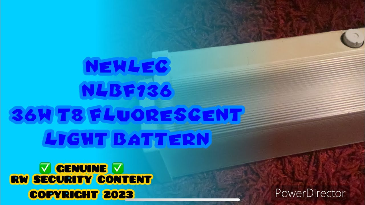 Newlec NLBF136 4ft T8 36w Fluorescent Light Battern Demonstration - YouTube