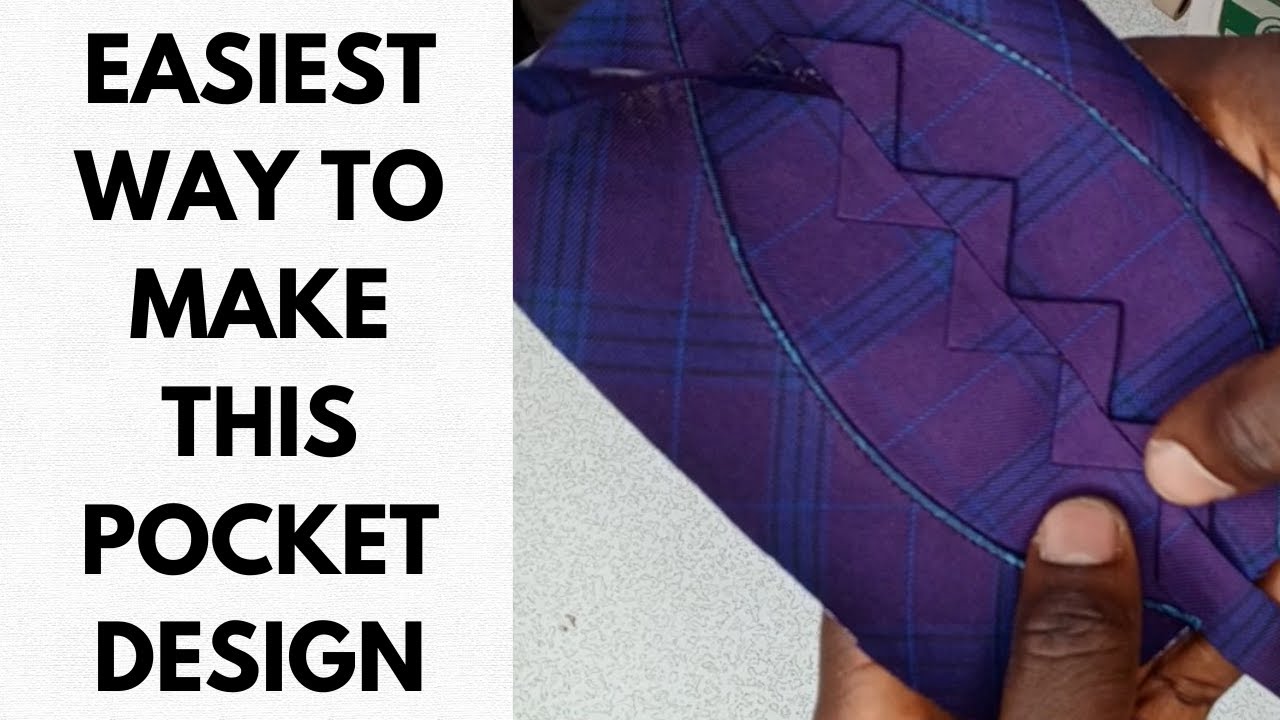 EASIEST WAY TO MAKE THIS POCKET DESIGN - YouTube