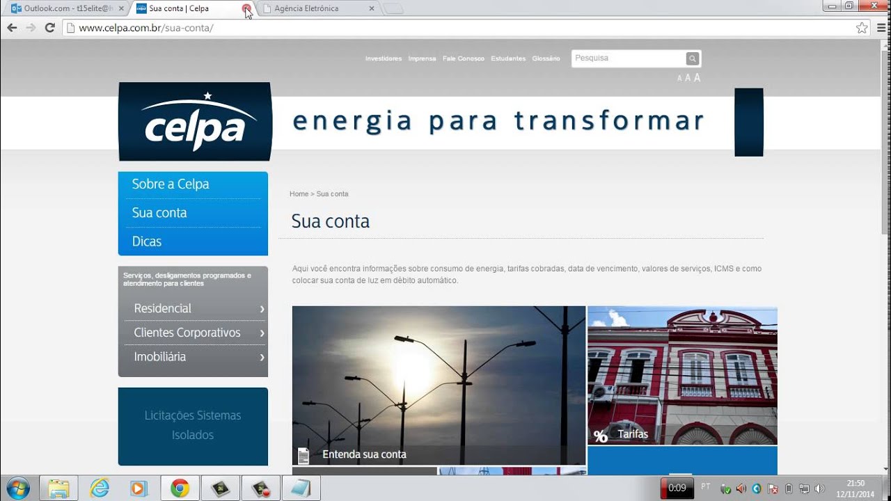 ABRINDO SITE DA CELPA - YouTube