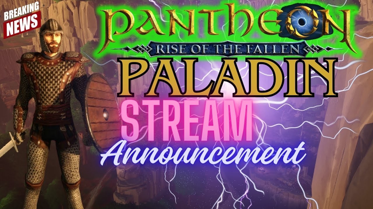 Pantheon MMO Stream : Paladin & Warrior Reveal Announcement - YouTube