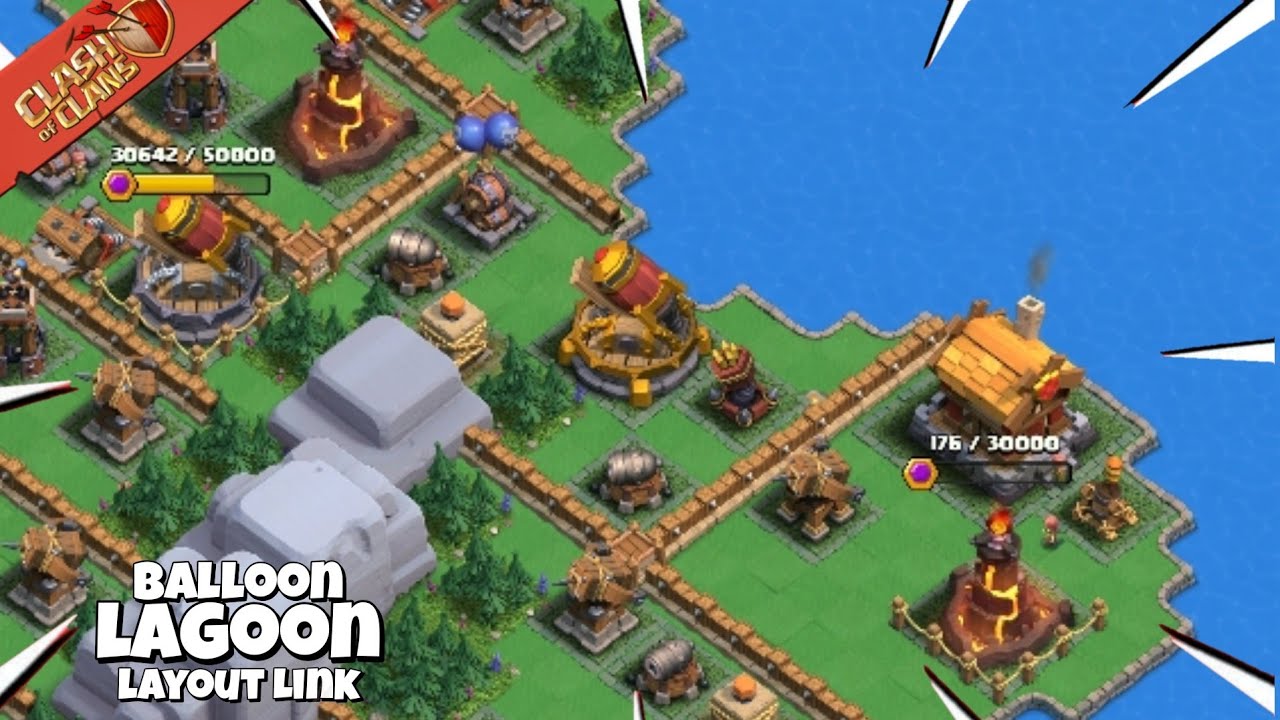 Balloon Lagoon Layout #1 (Clash Of Clans) - YouTube