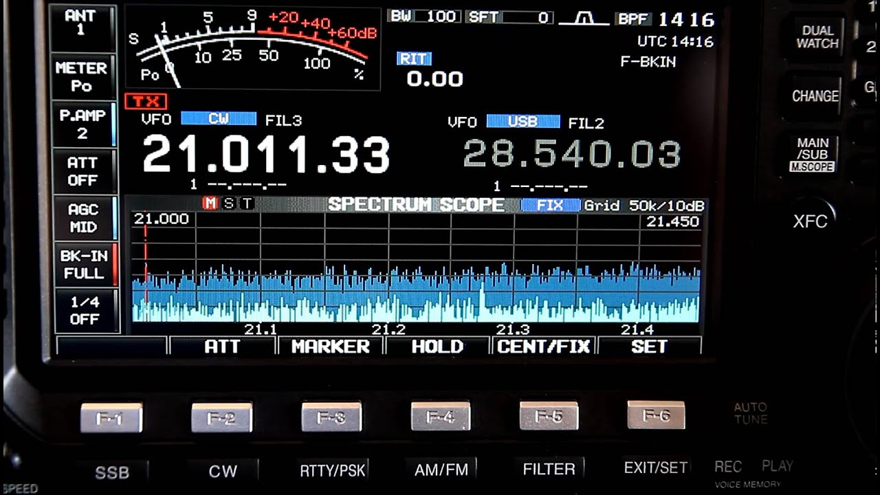 ICOM IC-7600 Display HQ 1080 - YouTube