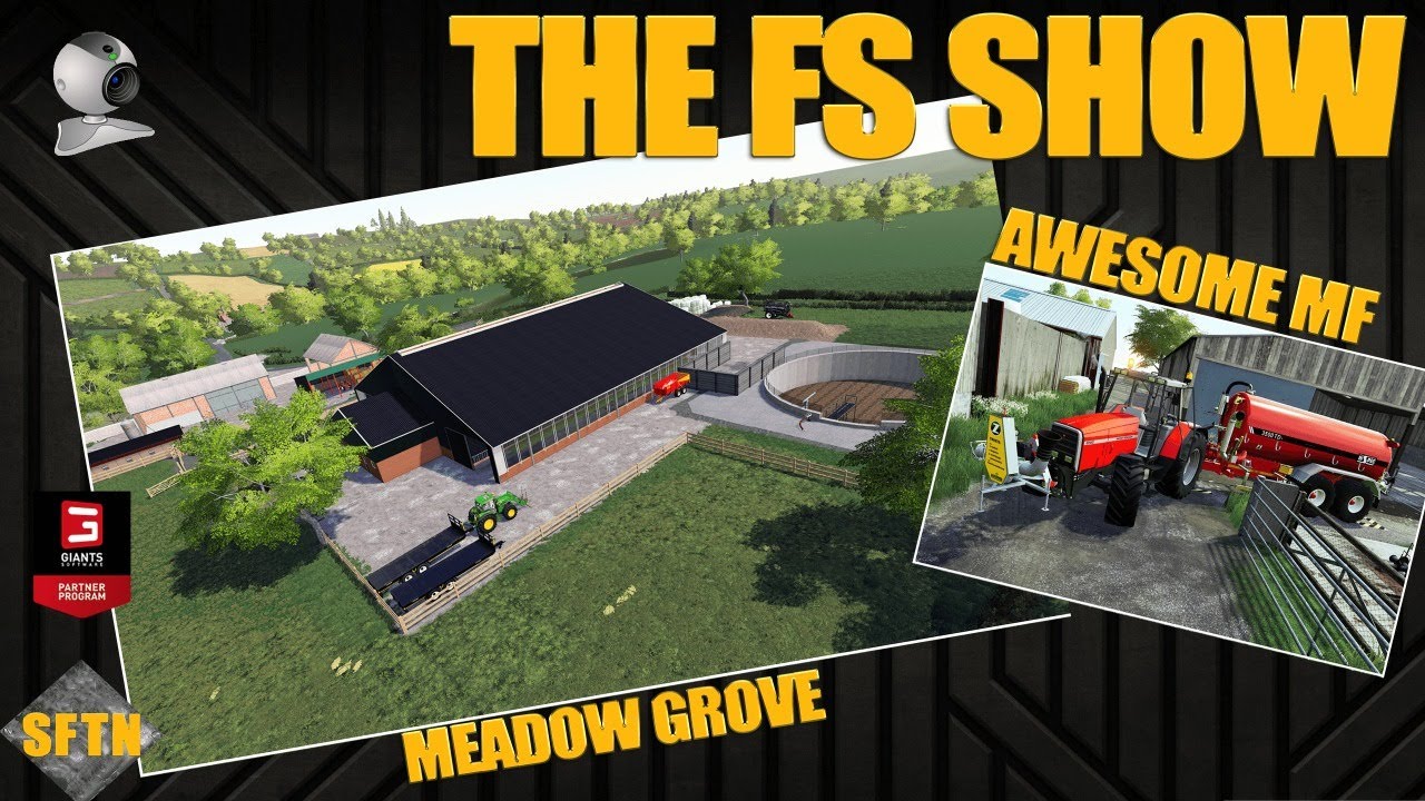 🔴 The FS SHOW - LIVE! | Meadow Grove! | Farming Simulator 19 - Live ...