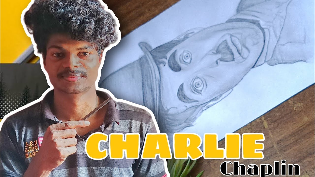 Charlie Chaplin drawing easy || How to draw Charlie Chaplin drawing ...