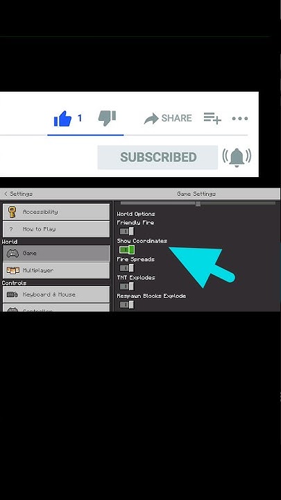how to show coordinates in minecraft mobile | how to show coordinates ...