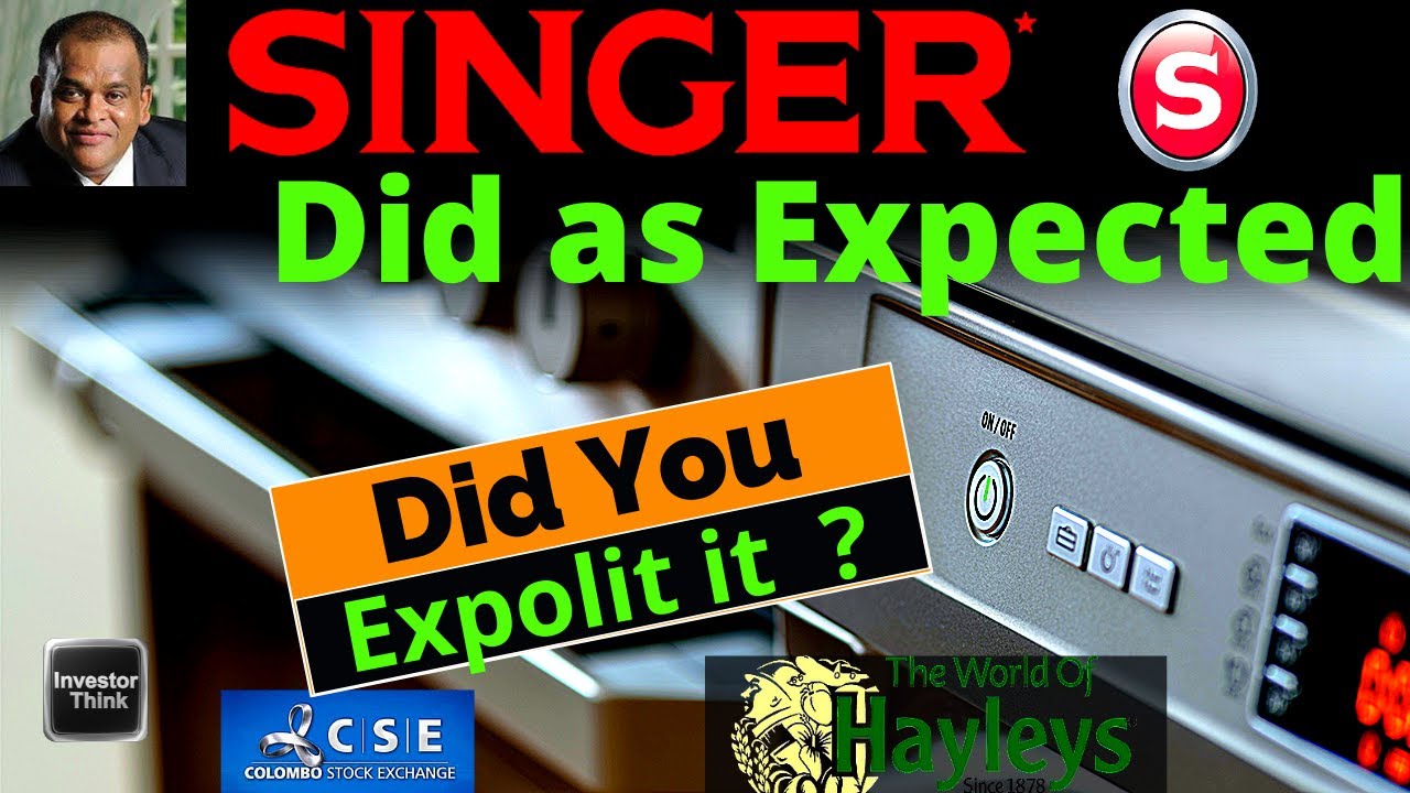 Singer (SINS.N) Did as Expected | Did You Exploit the Opportunity ...
