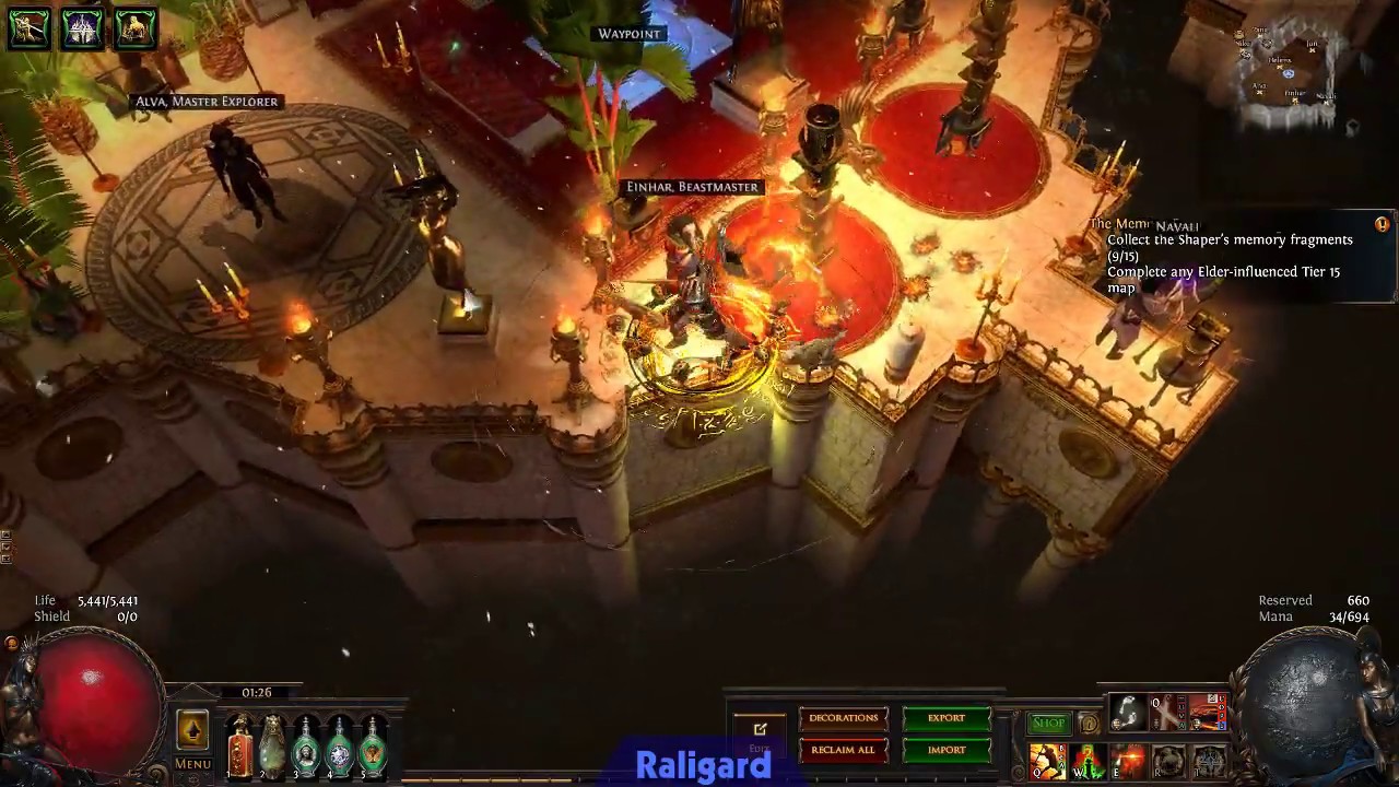 Path of Exile - Immaculate Hideout - Raligard - YouTube