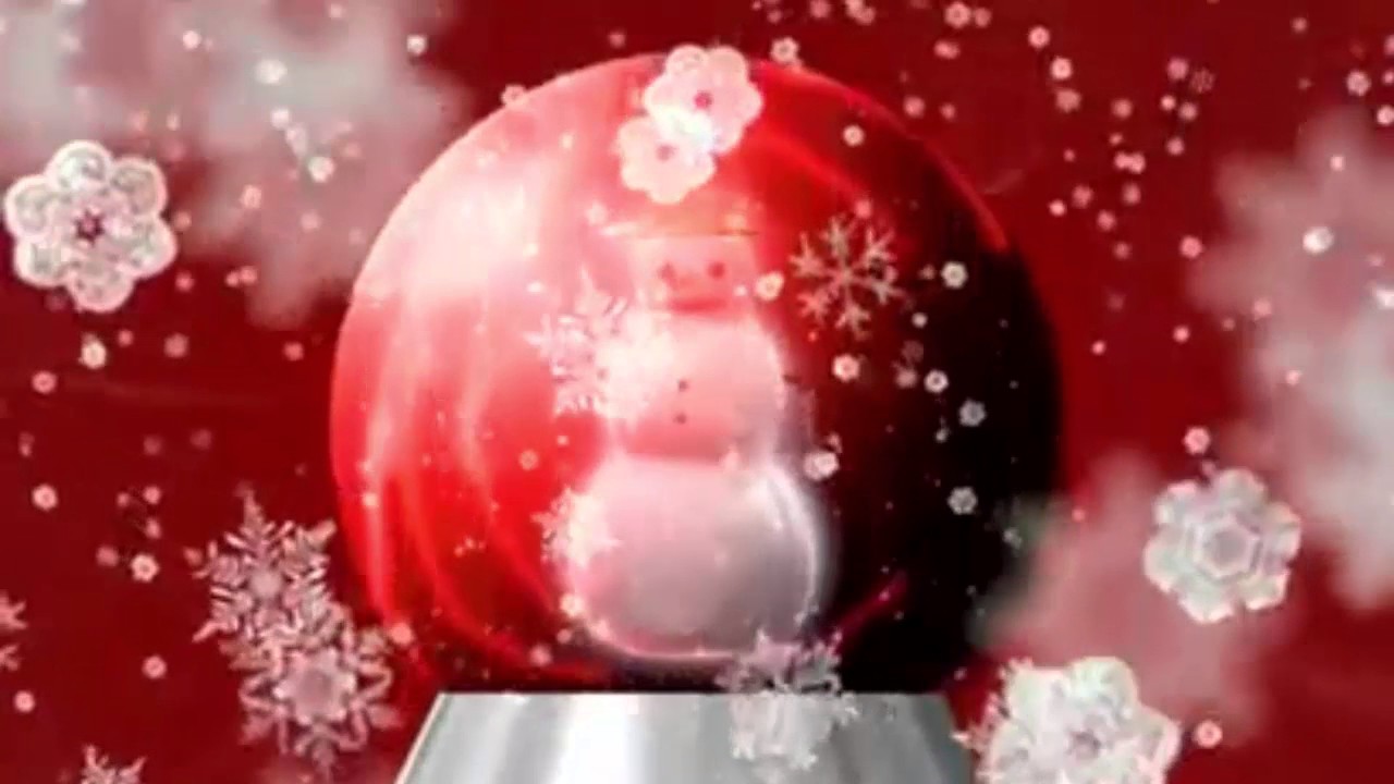 Новогодний красный шар видеофутаж - YouTube