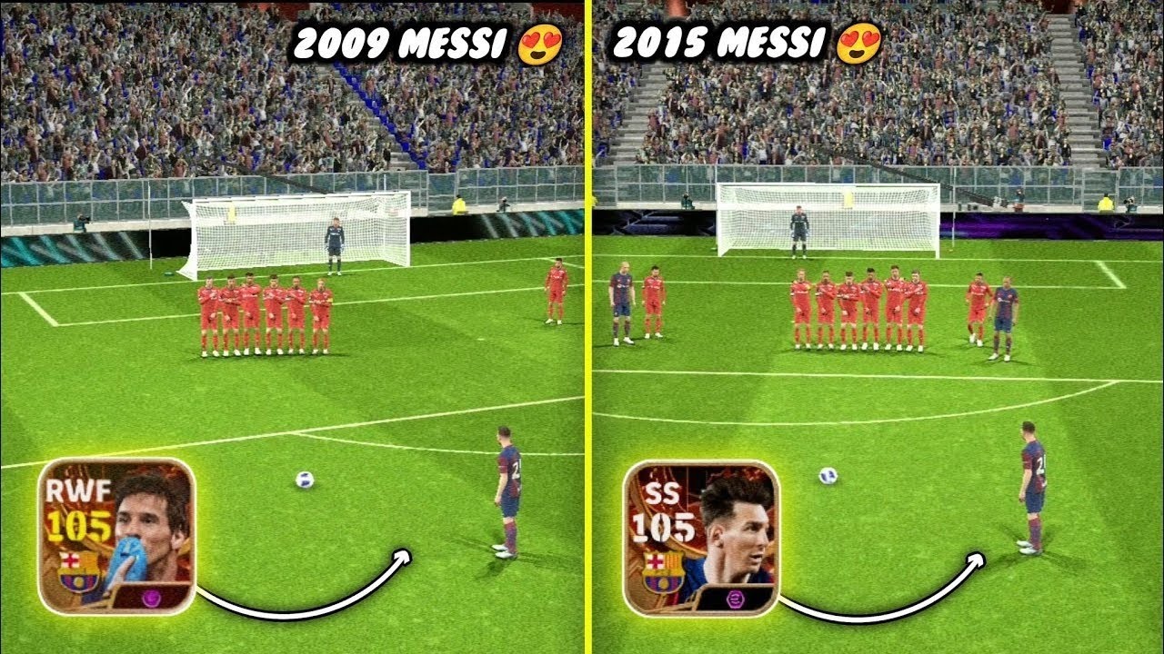 2009 Messi Vs 2015 Messi 😍 | Who is best? | efootball 24 - YouTube