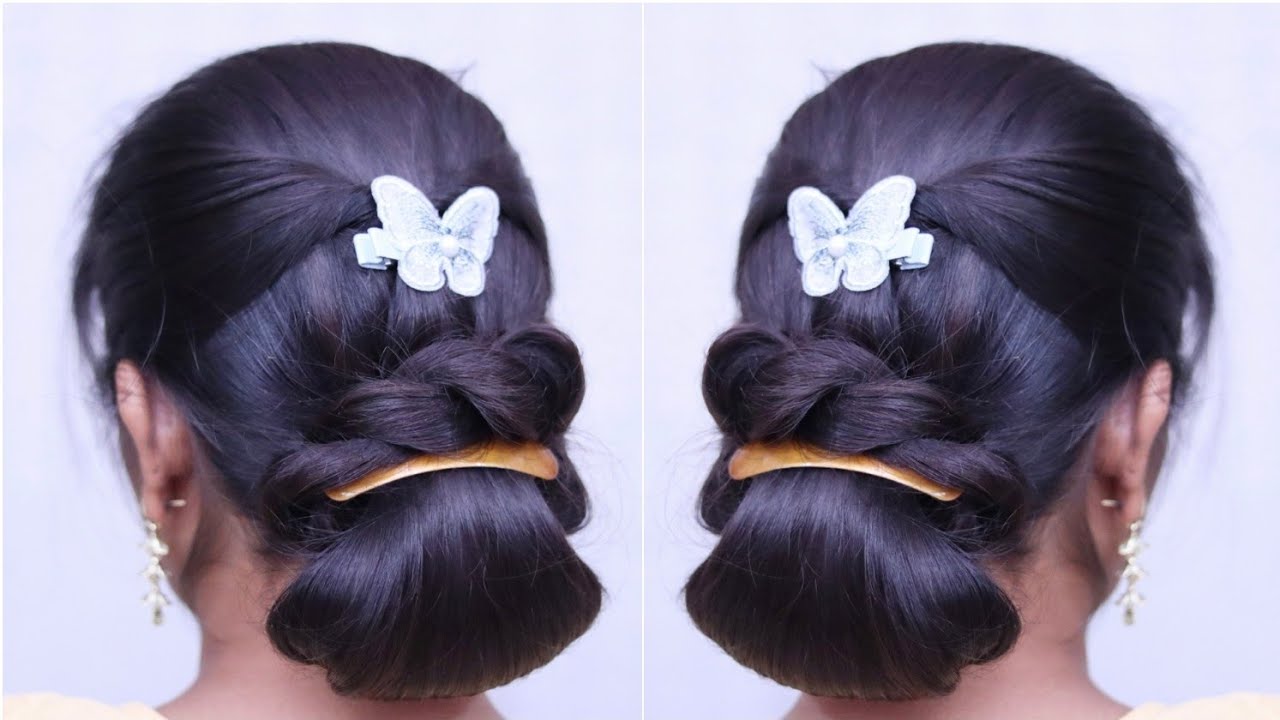 Juda Hairstyle For Ladies | Hair Style Girl For Wedding Party | Juda ...
