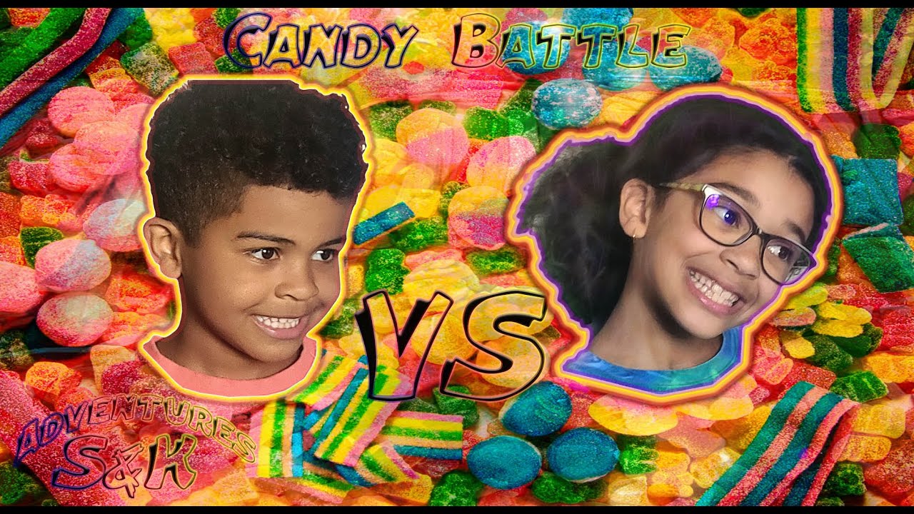 Blindfold Sugar Candy Battle - YouTube