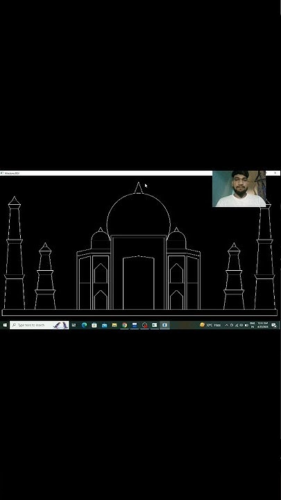 Draw a taj mahal using c++ programming #coding #tajmahal - YouTube