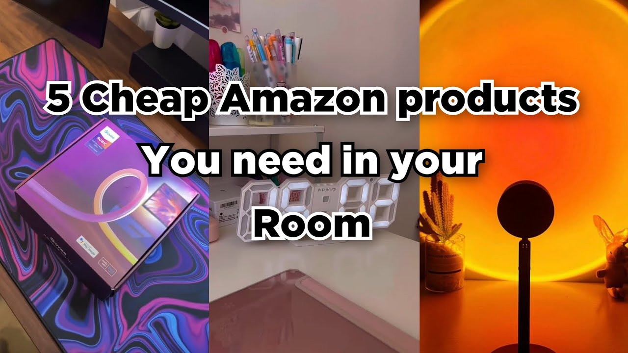5 Cheap amazon products you need in your room - YouTube