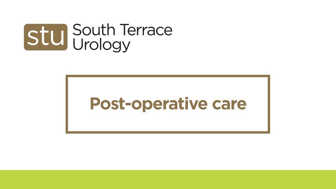 Post Operative Care - YouTube