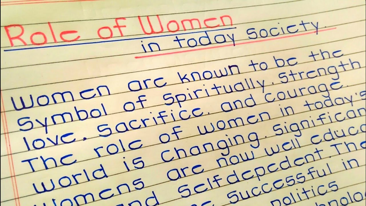 Essay on Role of woman in today's society // paragraph on role of woman ...